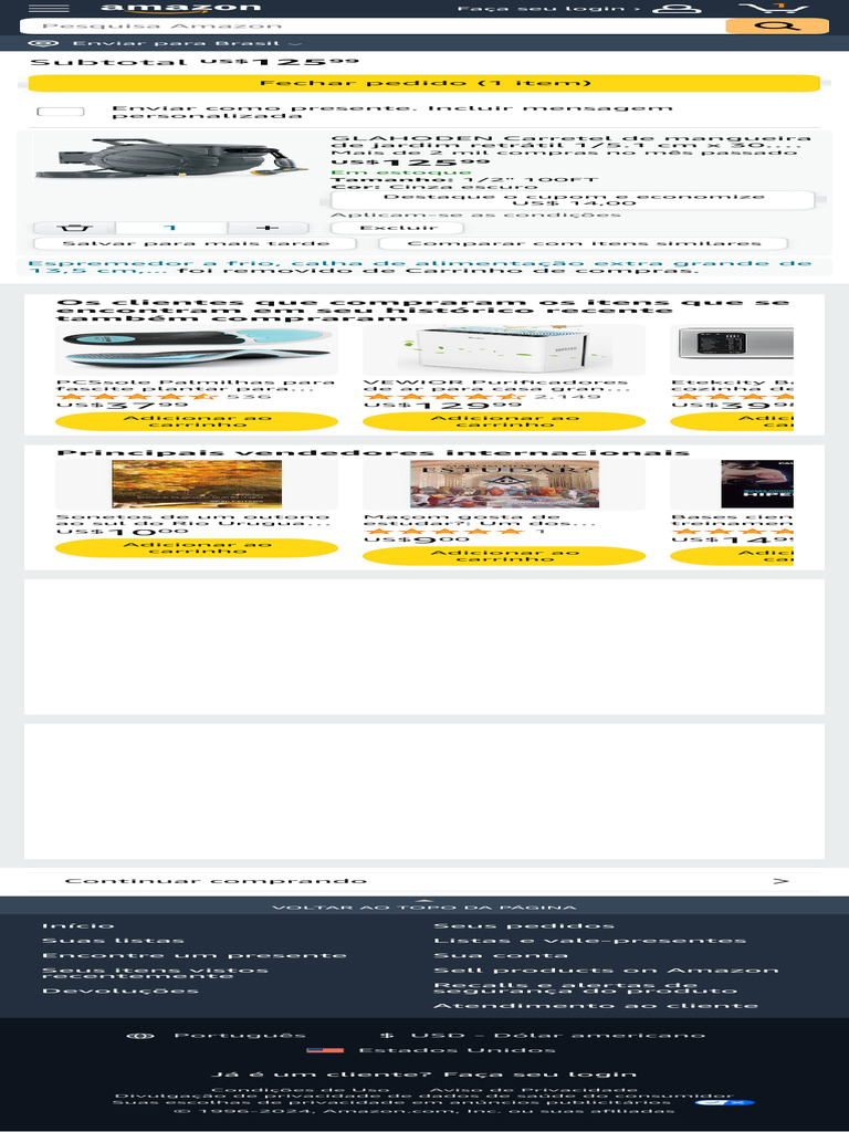 Carrinho de Compras Da Amazon - Com 2 | PDF