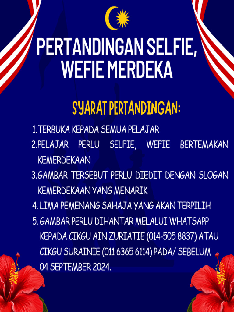 Pertandingan Selfie Merdeka 2023 | PDF | Career & Growth