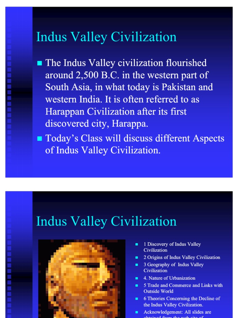 Indus Valley Civilization | PDF | South Asia | Archaeology