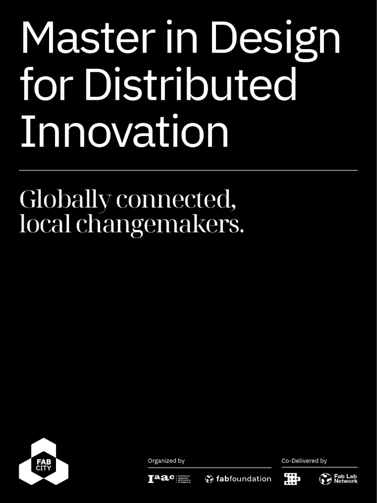 Master in Design For Distributed Innovation | PDF