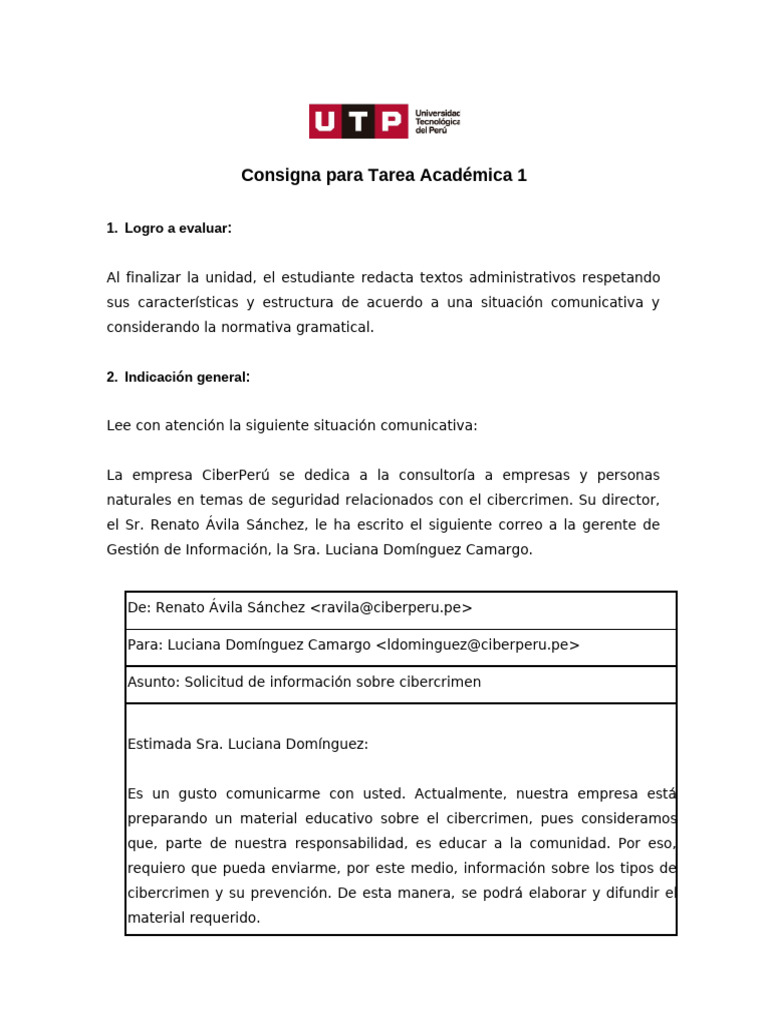 1 - Consigna - Ta1 | PDF | Cybercrime