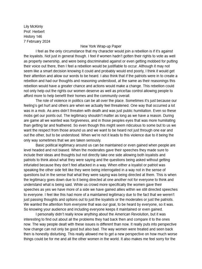 New-York Wrap Up Paper | PDF