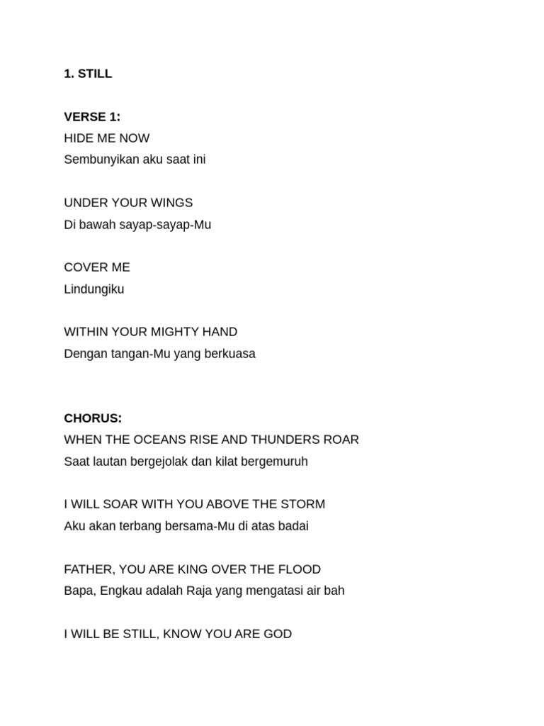 Lirik Lagu - 08 September 2024 | PDF