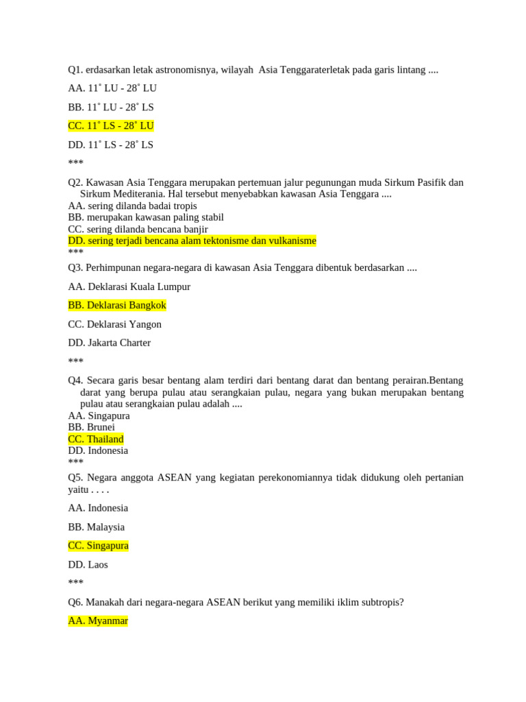 Soal Dan Kunci Jawaban Pas Ips KLS 8 SM2 | PDF