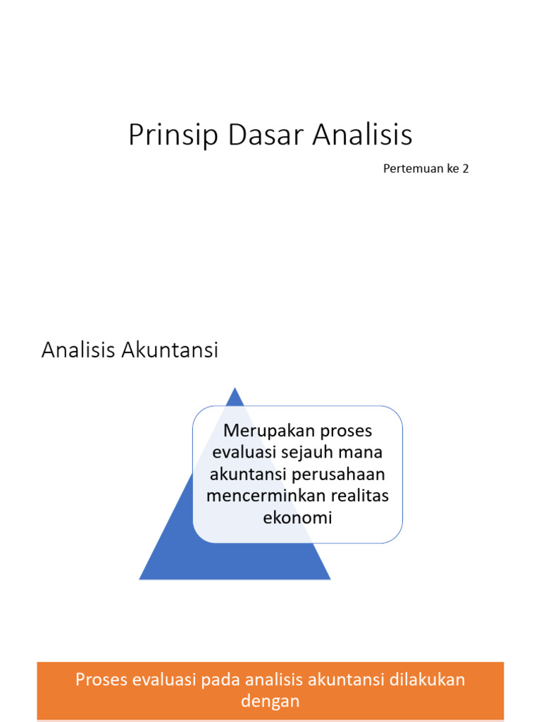 Pertemuan 2 - Prinsip Dasar Analisis | PDF