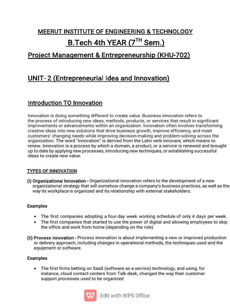 Unit - 2 of PME | PDF