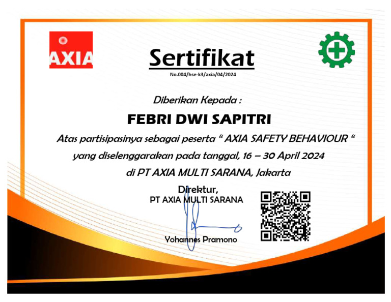 4sertifikat Febri Dwi Sapitri | PDF