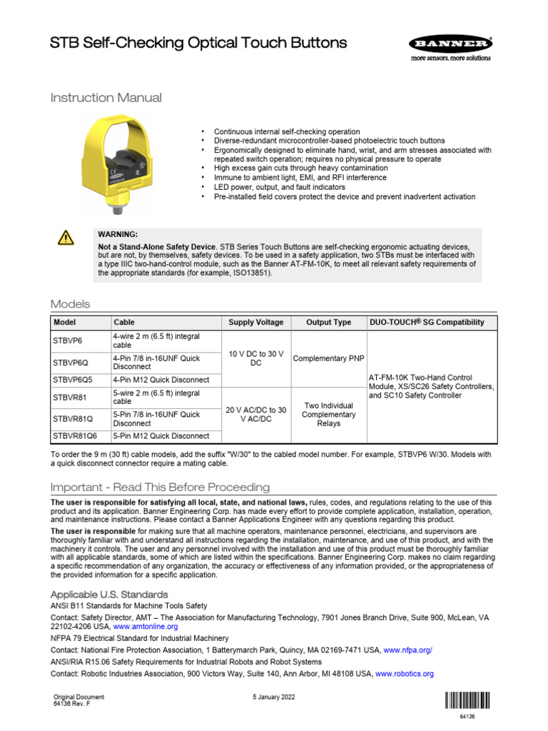 STB Opto Touch | PDF