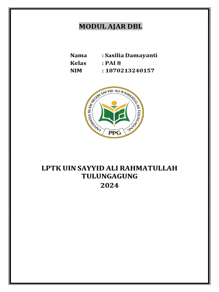 Modul Ajar DBL | PDF