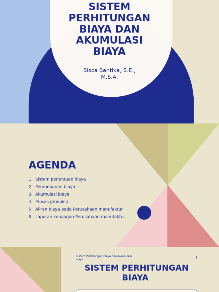Sistem Perhitungan Biaya Dan Akumulasi Biaya | PDF
