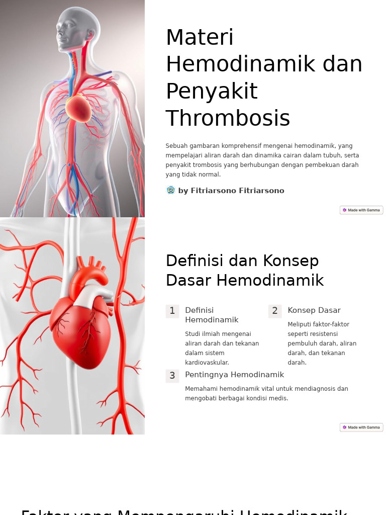 Materi-Hemodinamik-dan-Penyakit-Thrombosis | PDF