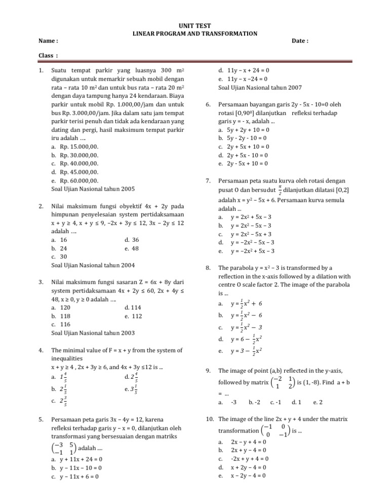 Unit Test Transformation) | PDF