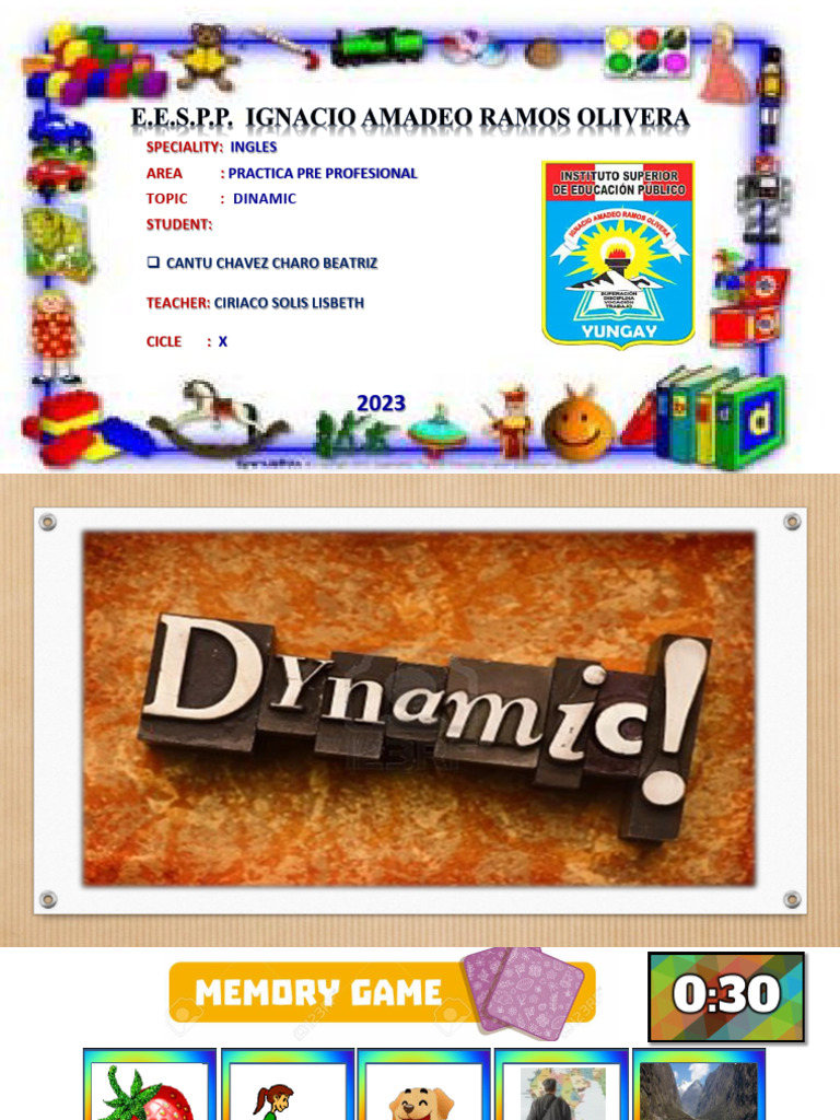 Dinamic Memory Game Cantu | PDF