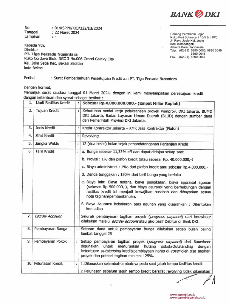 SPPK TPN Sudah Di TTD | PDF