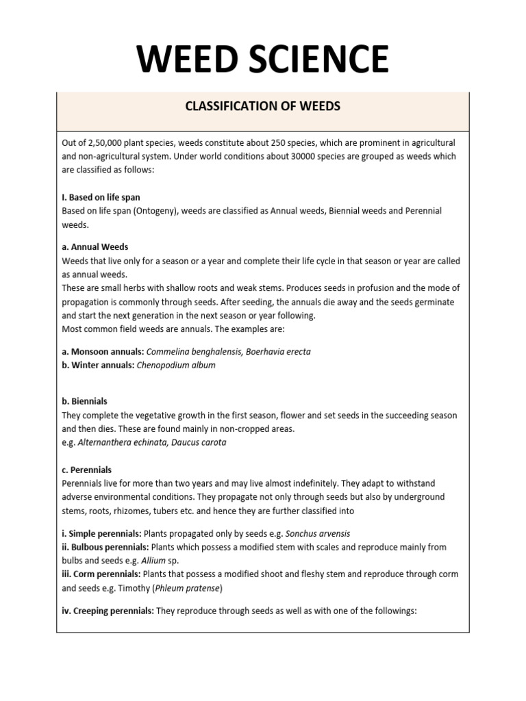 Weeds Science | PDF