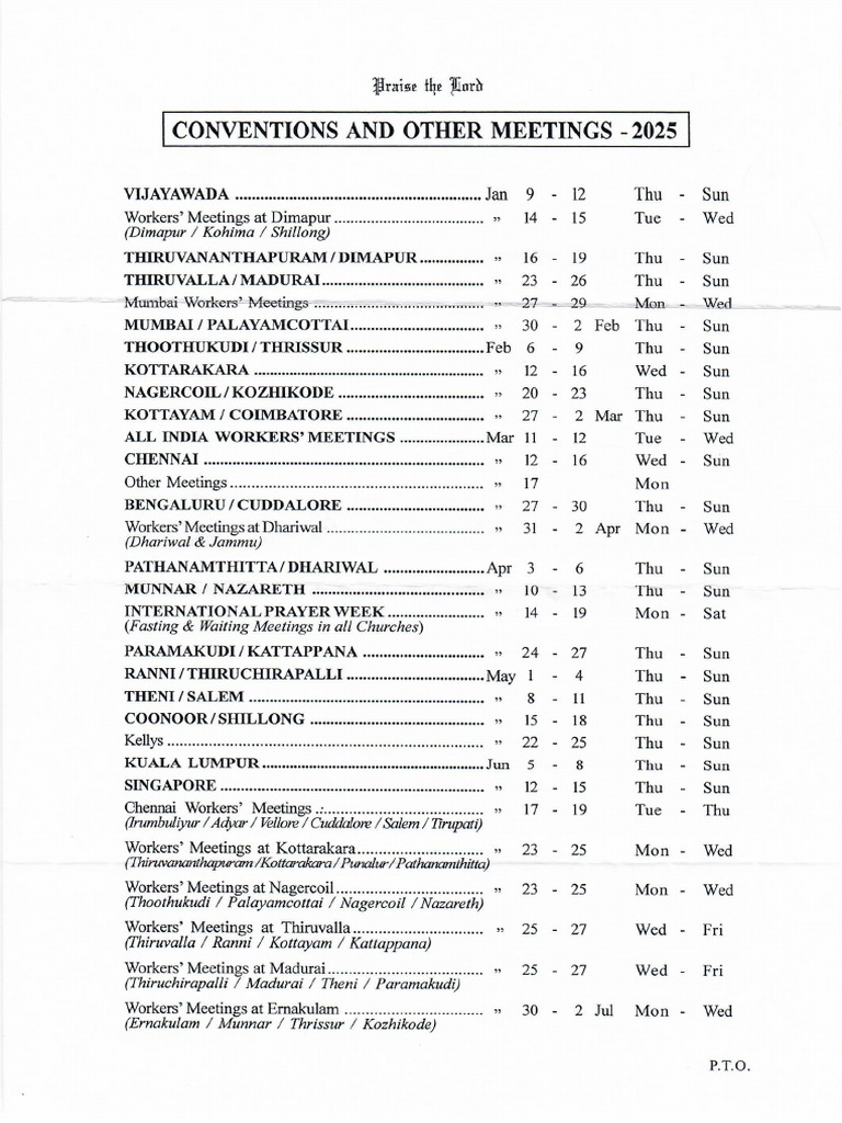 TPM Conventions 2025 | PDF