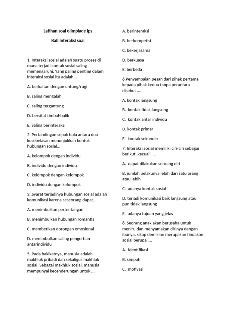 Latihan Soal Olim Pert. 12 | PDF