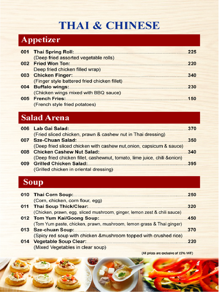 Secret Recipe Menu | PDF