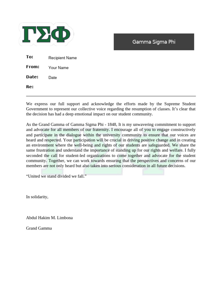 Gamma Sigma Phi | PDF