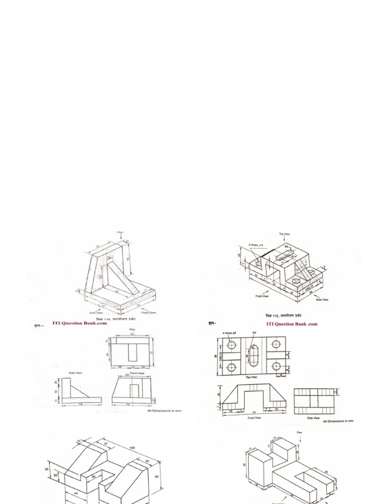 Orthographic Projection Practice Pdf