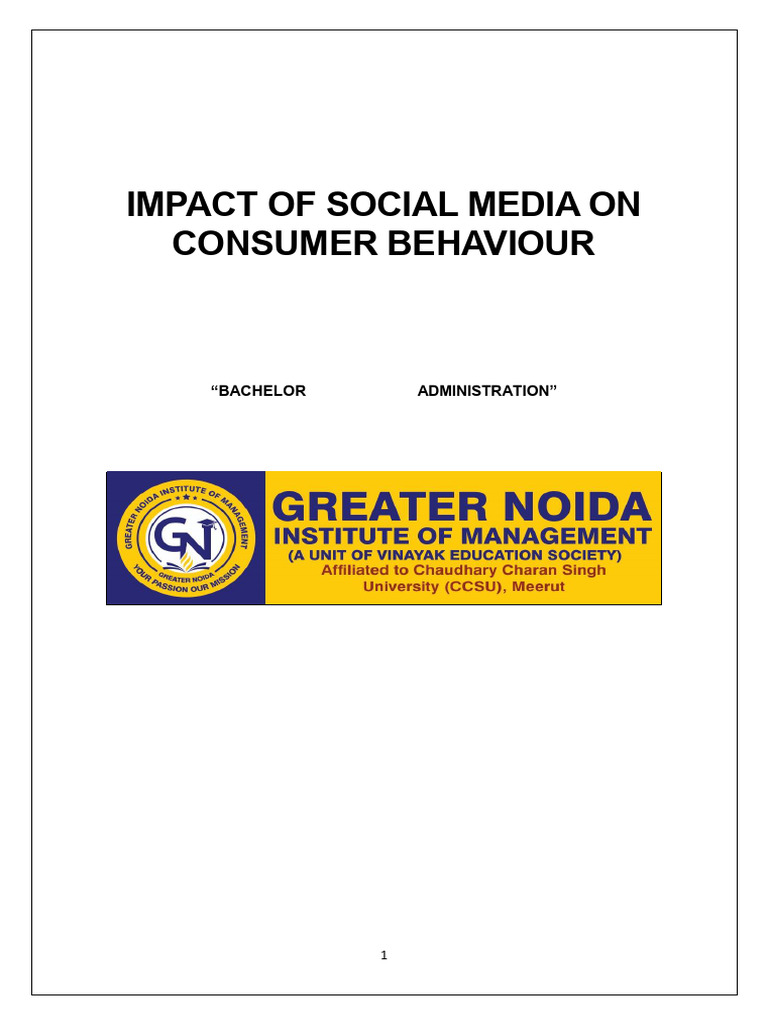 Impact of Social Media On Consumer Behaviour 125 | PDF | Survey ...