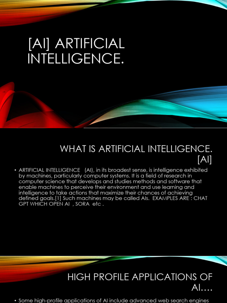 Ai) Artificial Intelligence | PDF