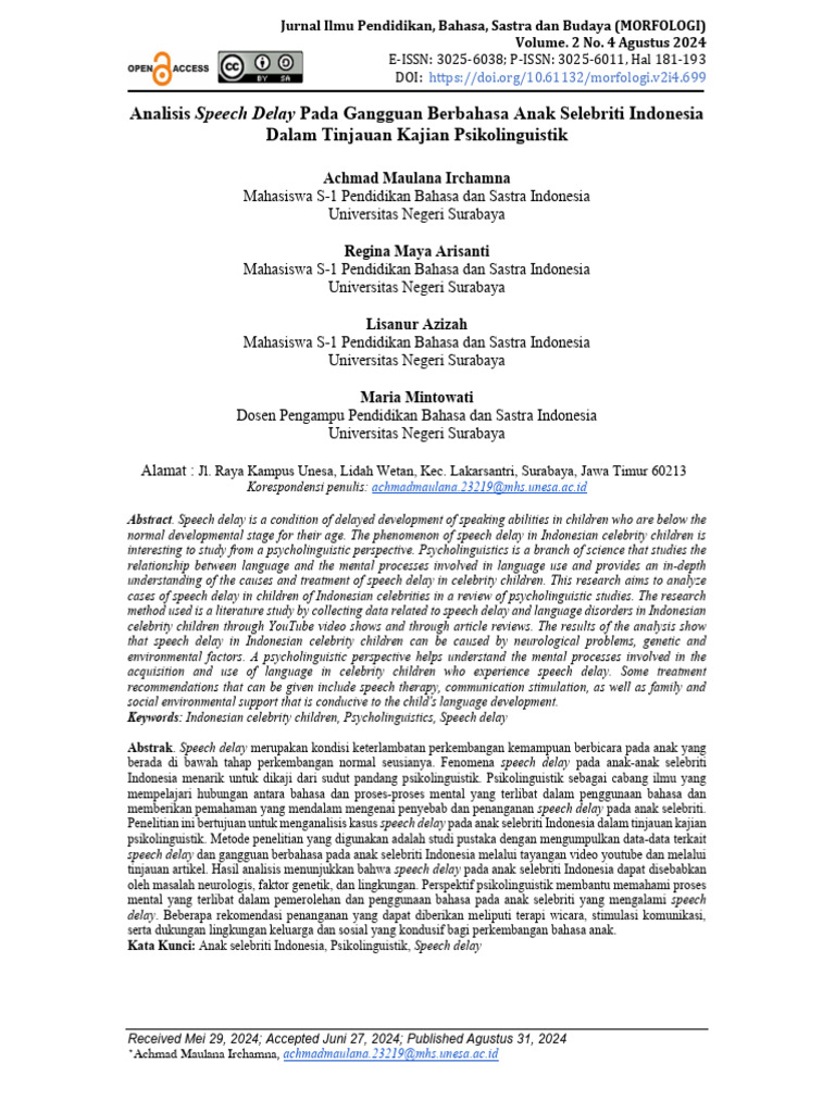 KELOMPOK 10 - Jurnal Morfologi | PDF