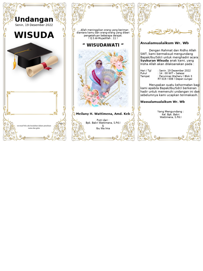 Undangan Wisuda | PDF