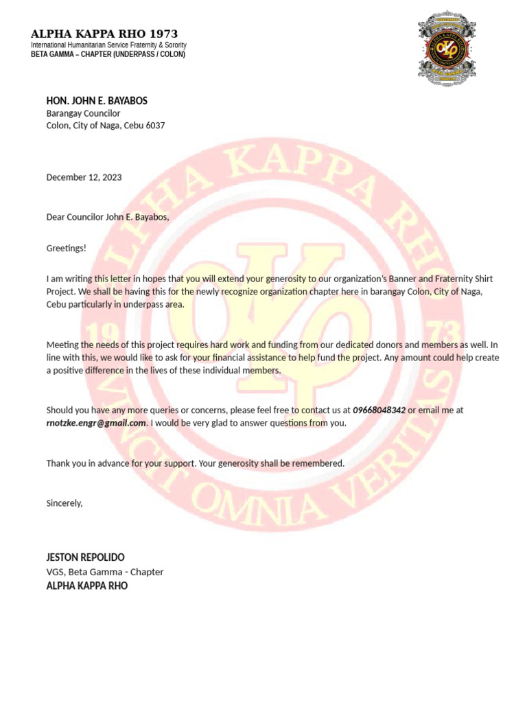 Akp LETTER | PDF