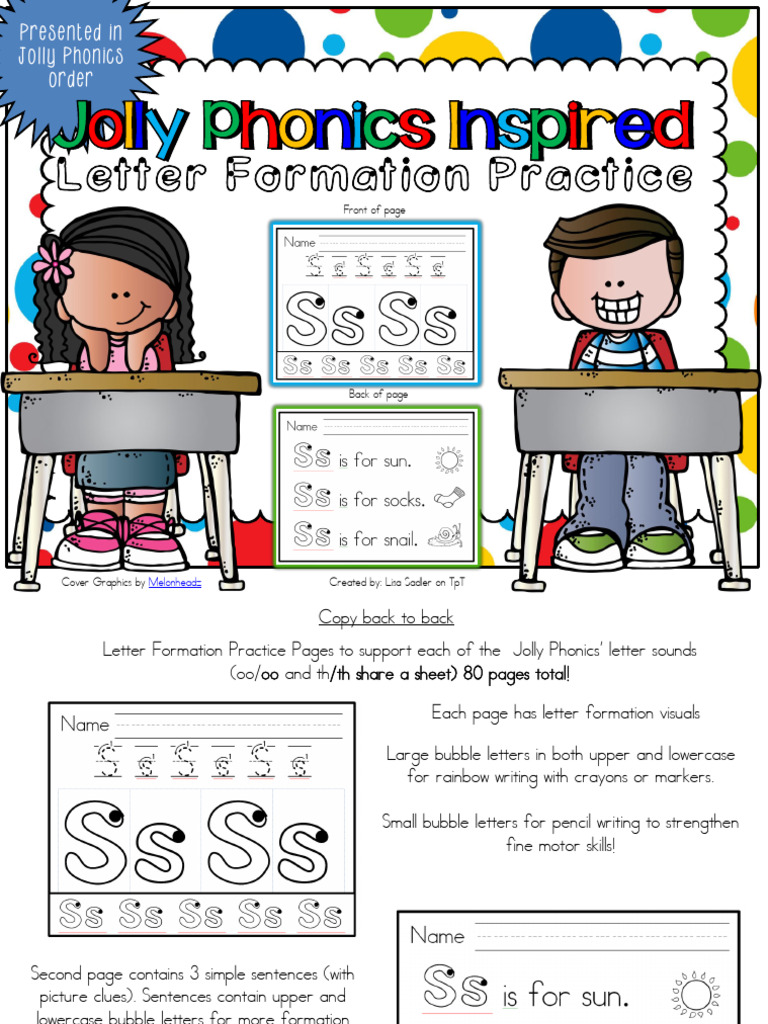Phonics Related Letter Formation Practice Sheets | PDF