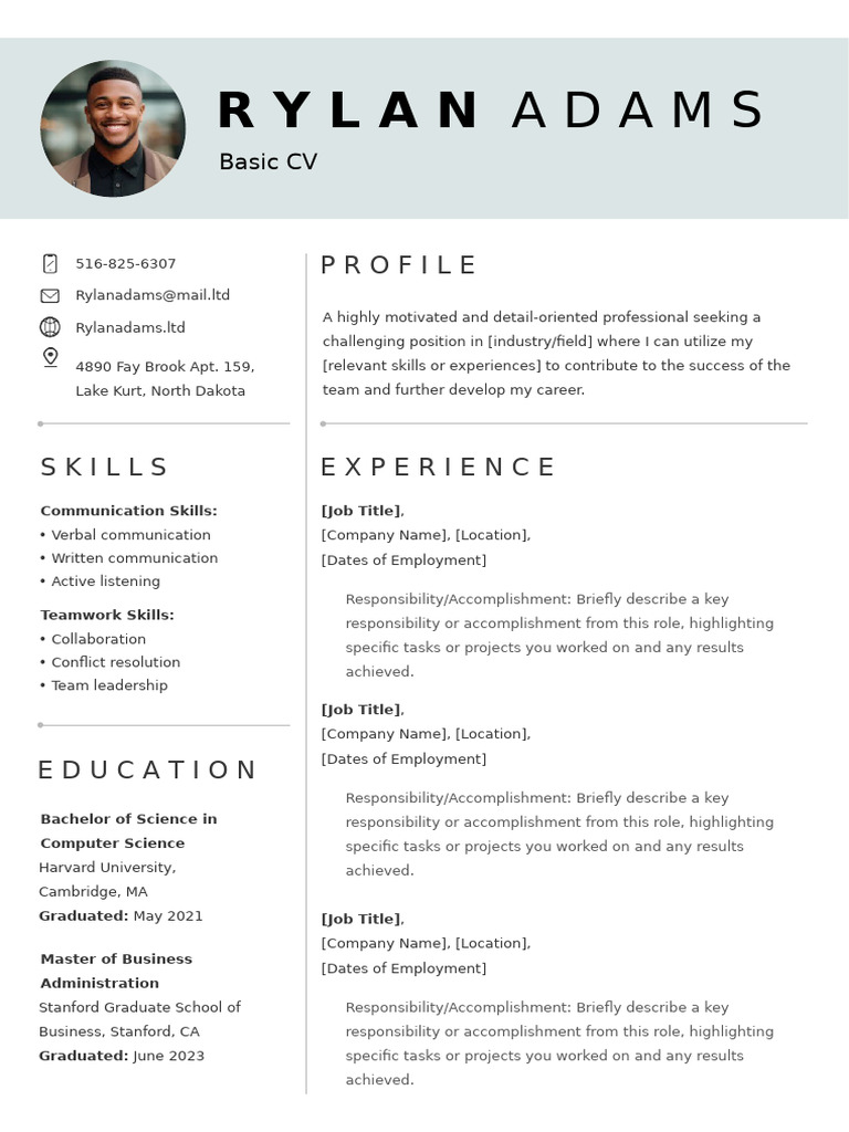 Basic CV | PDF | Career & Growth | Business