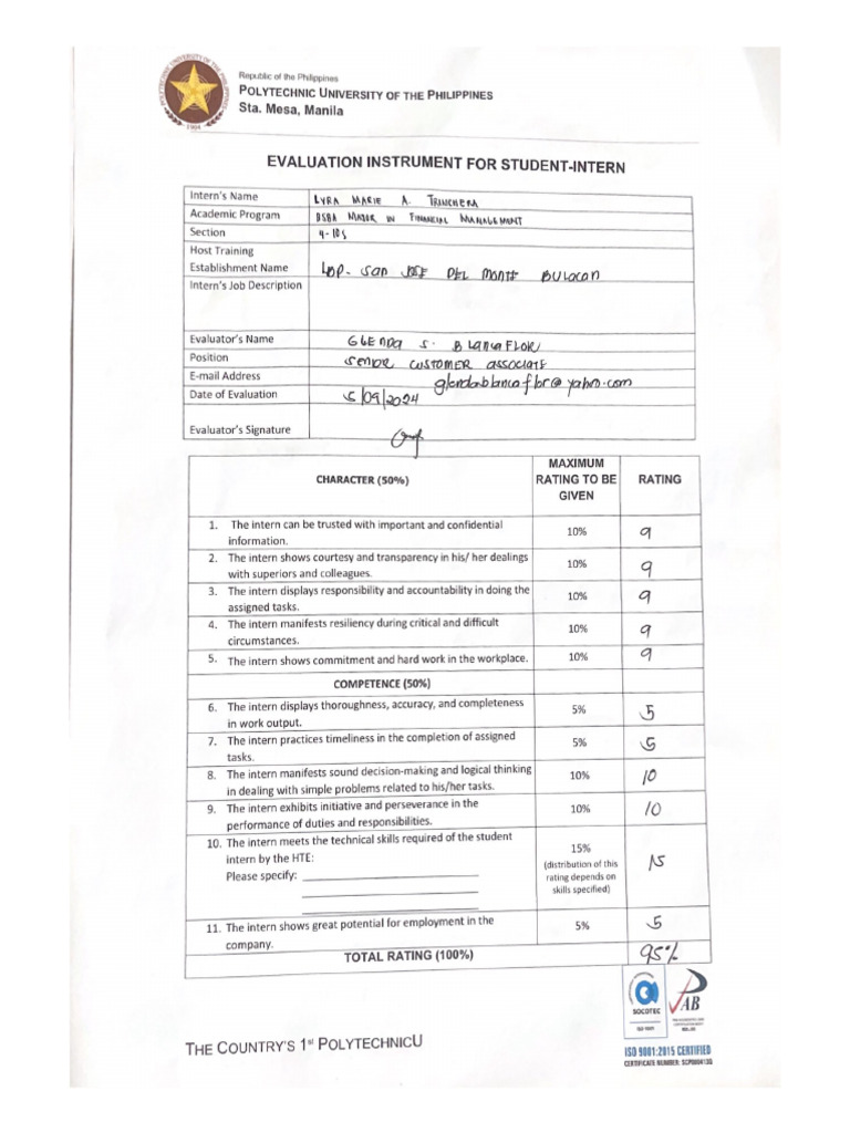Student Eval | PDF