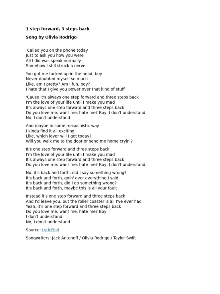 1 Step Forward, 3 Steps Back | PDF | Self-Improvement