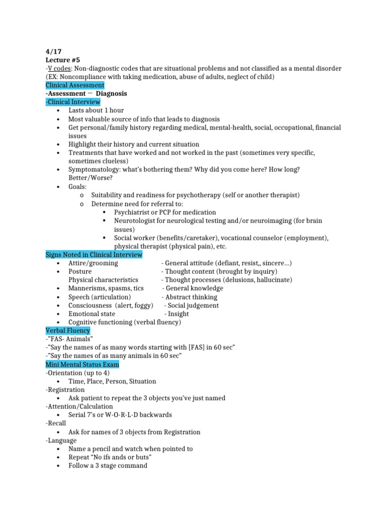 PSY 103 Lecture 5 Notes (UCSB) | PDF