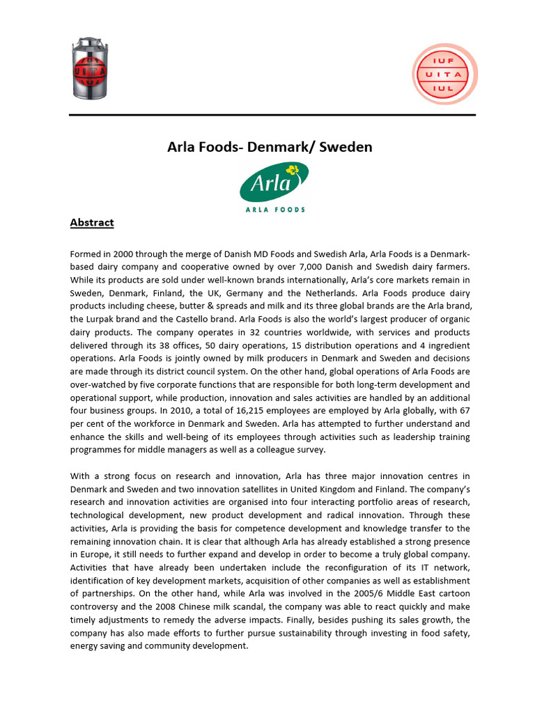 Arla Foods | PDF