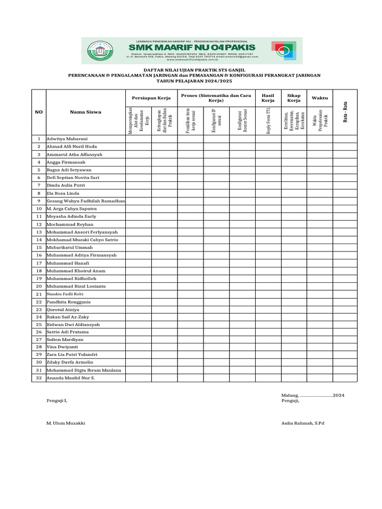 PPJ & PKPJ Xi - Penilaian | PDF