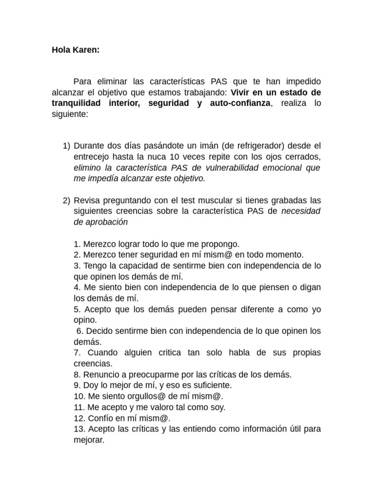 Protocolo PAS Karen Ávila | PDF