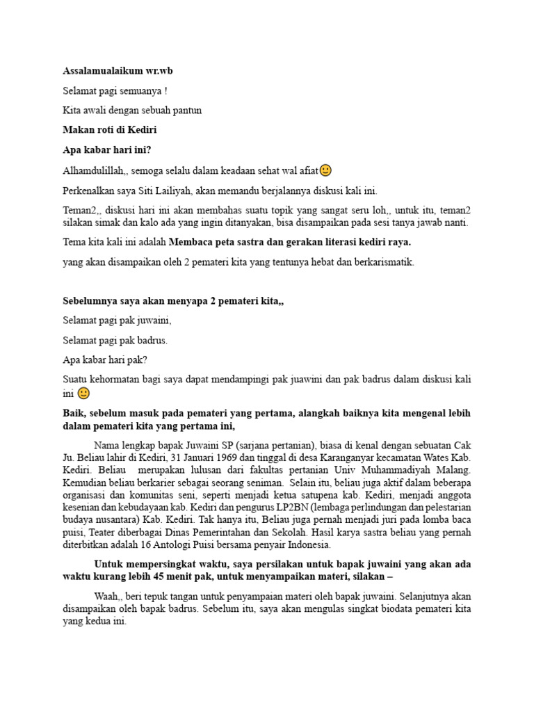 Teks Moderator | PDF