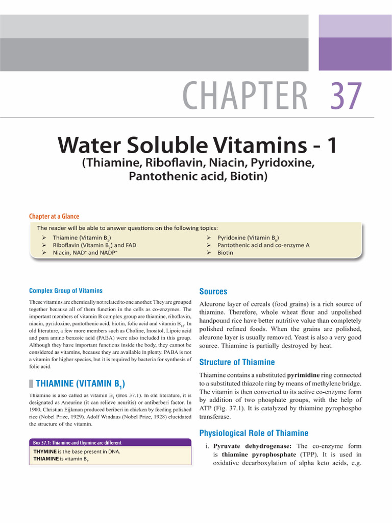 Water Soluble Vit Pdf