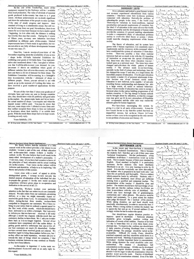 80 Dication Short Hand Part 2 | PDF