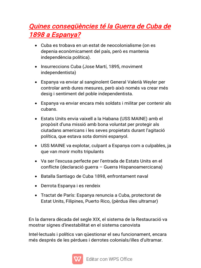 Història Unitat 8 | PDF