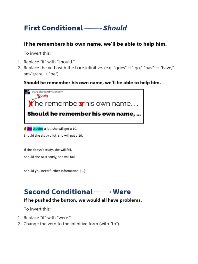Inverted Conditionals | PDF