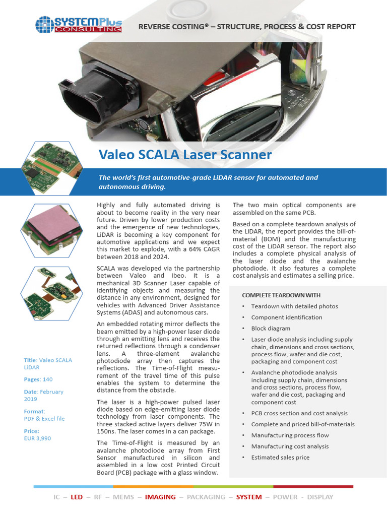 SP19488-Valeo-SCALA-LIDAR_flyer | PDF