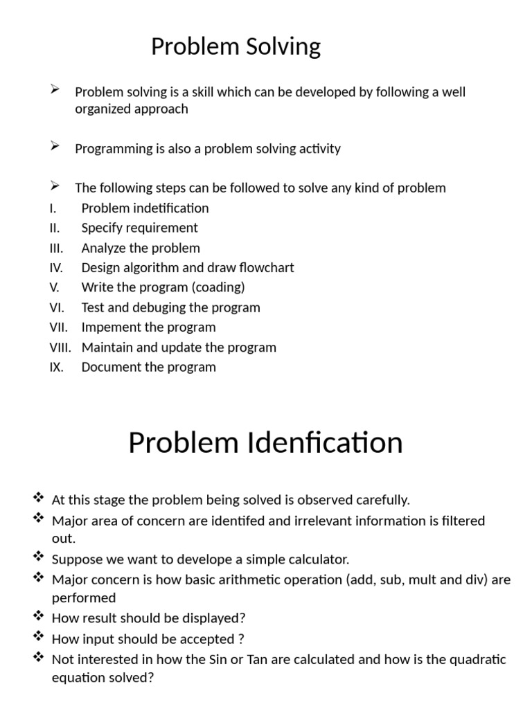 Problem Solving | PDF