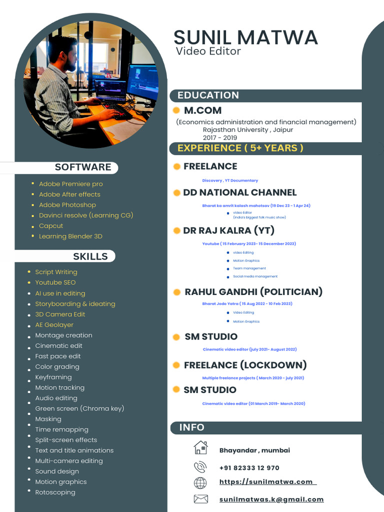 Sunil Matwa Video editor | PDF
