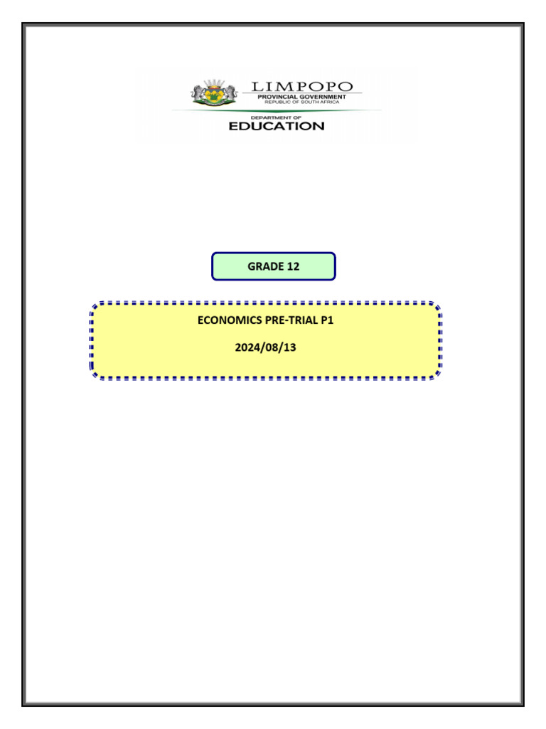 2024 PRE TRIAL P1 QPF | PDF