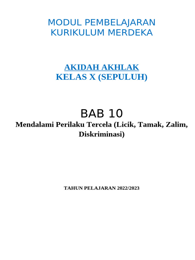Aa - 10 Modul Bab 10 | PDF