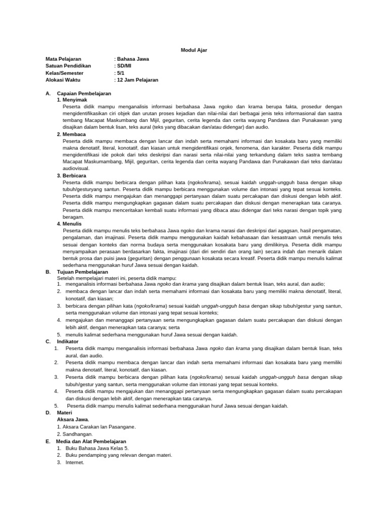 MODUL AJAR BAB 3 | PDF