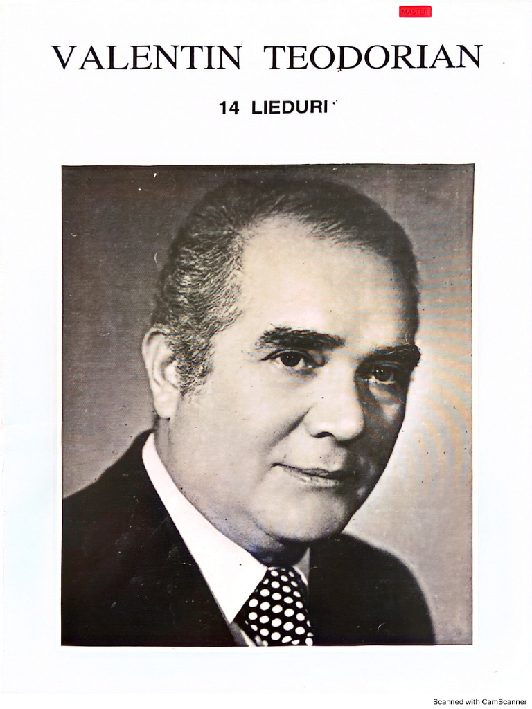 Valentin Teodorian Lieduri | PDF