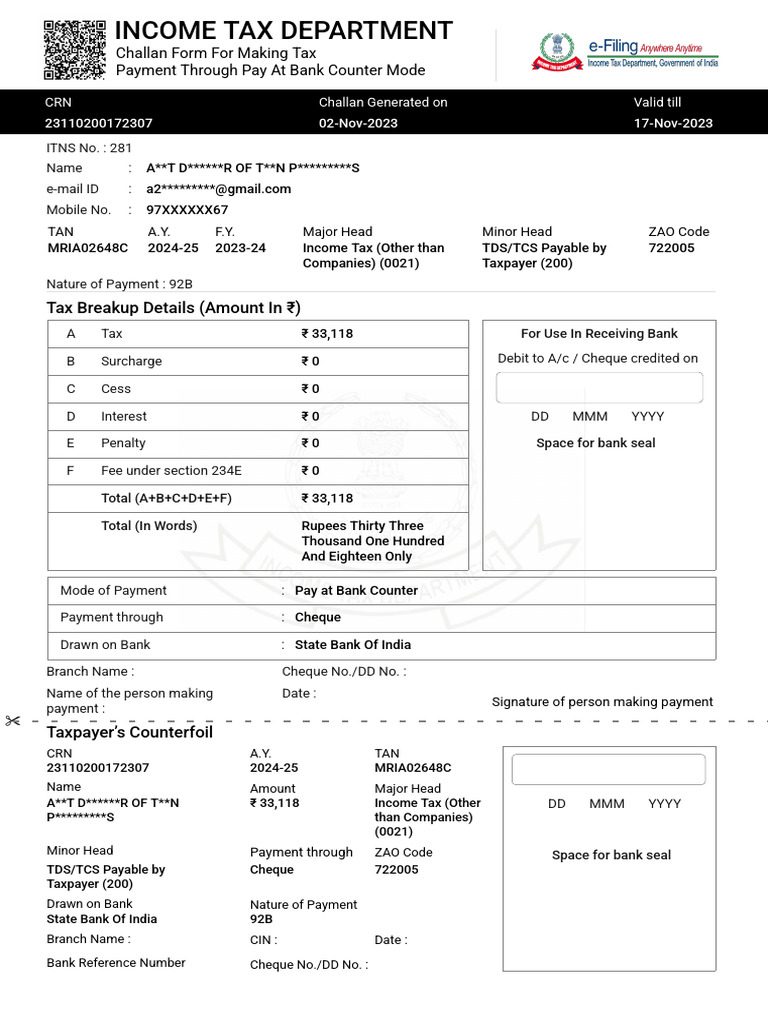 GST IT Challan | PDF